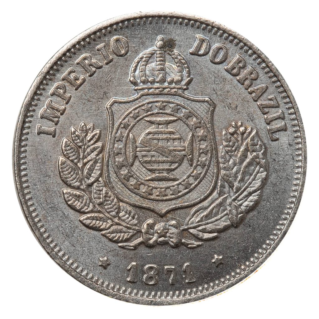 Moeda 50 Réis 1871 Império – 22,0mm – Cópia - Numismática Coan