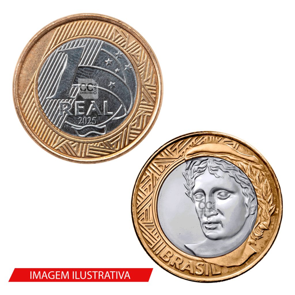 Moeda de 1 Real de 2025 – MBC - Numismática Coan